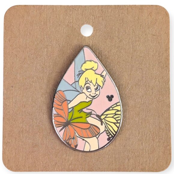Disney | Accessories | Tinker Bell Disney Pin Butterflies Rain Dew Drop ...